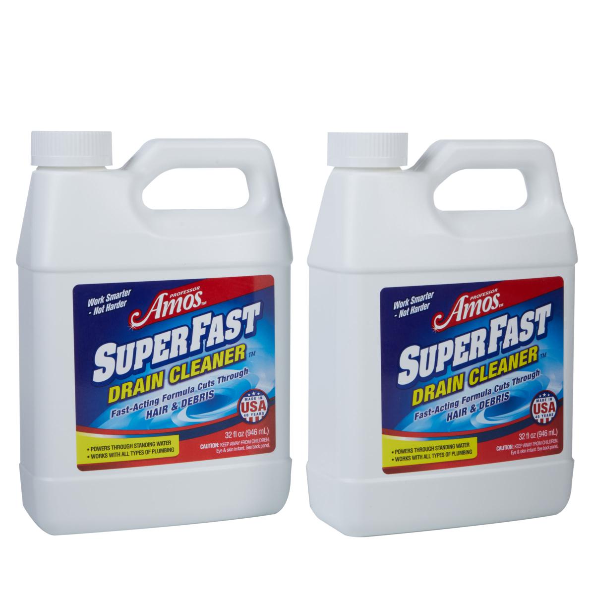 Professor Amos 32 fl. oz. SuperFast Drain Cleaner 2-pack | HSN
