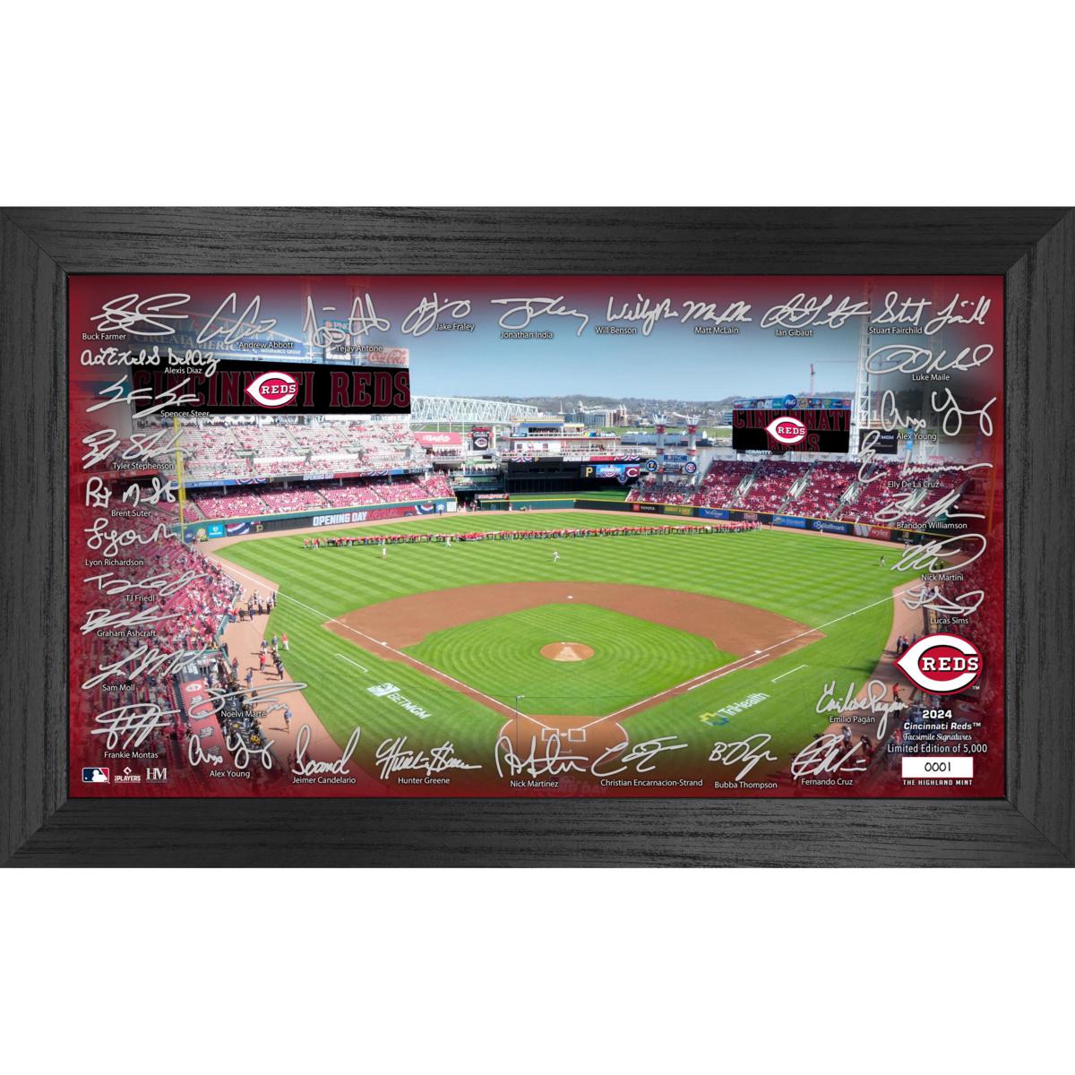 Officially Licensed MLB/MLBPA Cincinnati Reds 2024 Signature Field ...