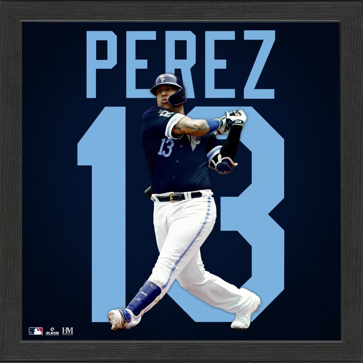 Officially Licensed MLB/MLBPA Salvador Perez Royals Jersey Frame ...