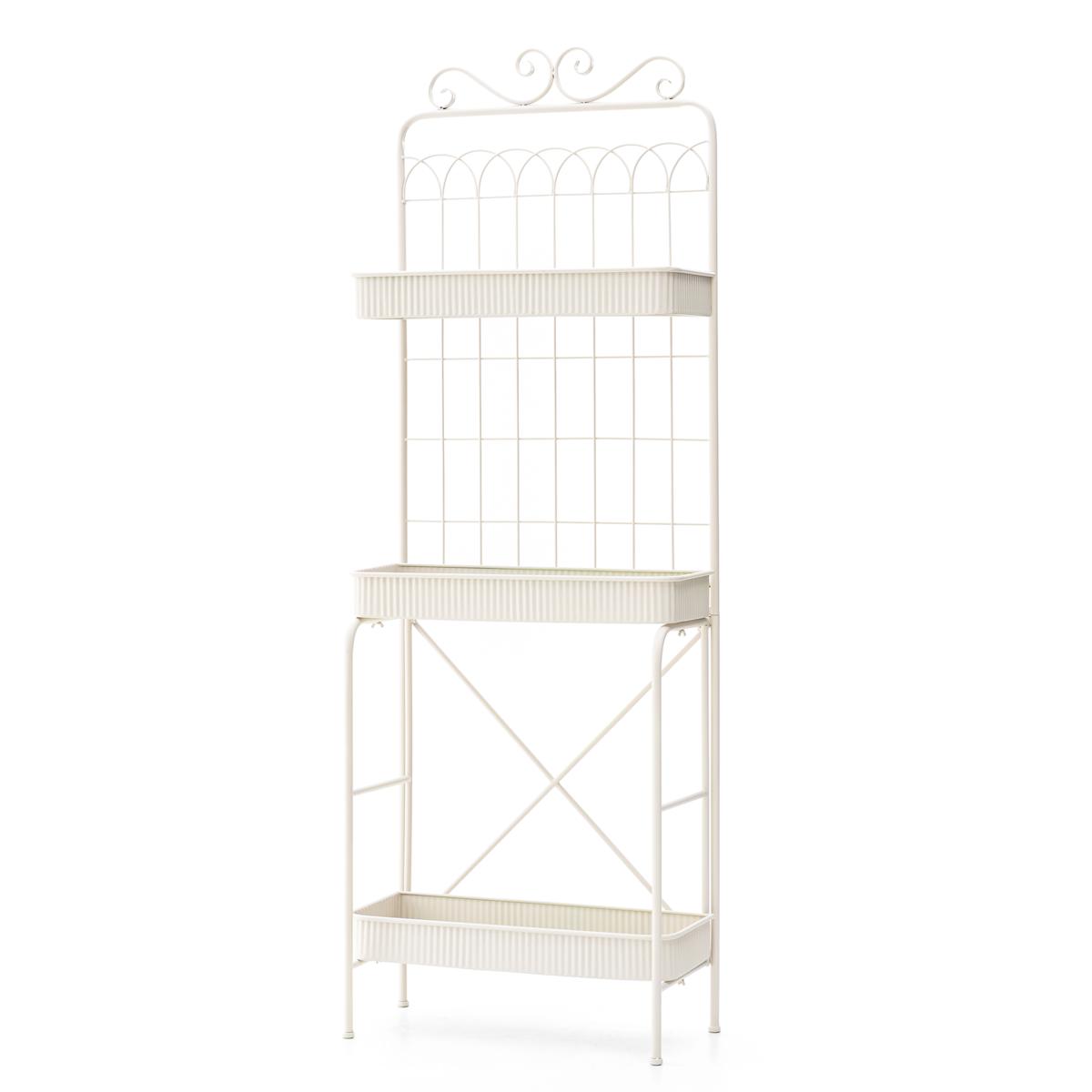 68"H 3-Tiered Black Metal Shelf Planter Stands - 23296485 | HSN