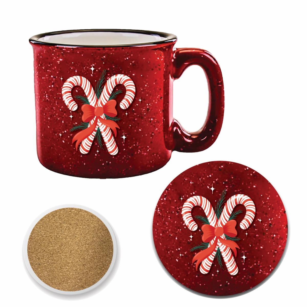 Courtside Market Let's Get Merry II 15 oz Cozy Mug & Coaster Set | HSN