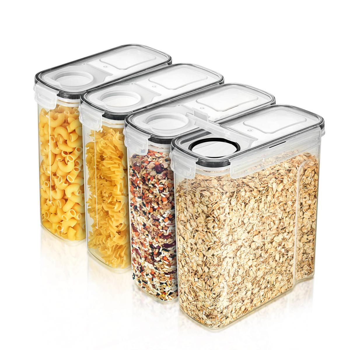 Sorbus 4-pack Medium Food Dispenser Containers | HSN