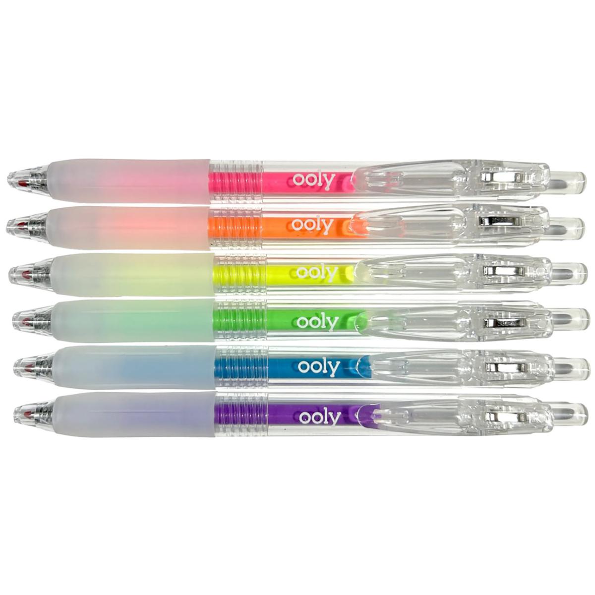 OOLY: Jelly Gloss Deco Gel Pens - 6ct Color Set, Neon | HSN