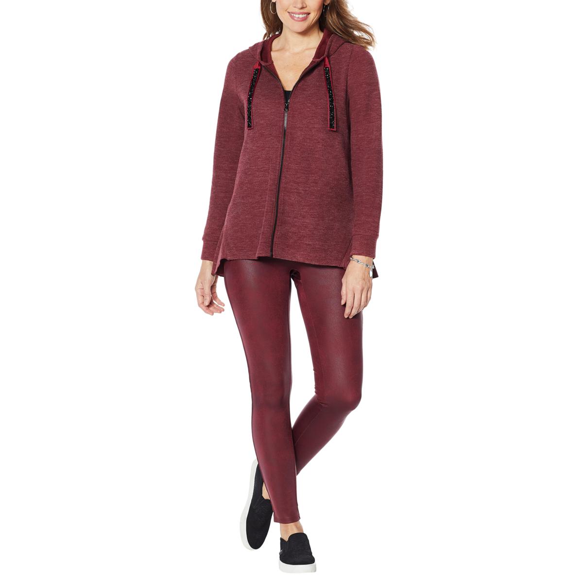 (HSN) DG2 by Diane Gilman Slim and Sleek Coated Knit Legging ...