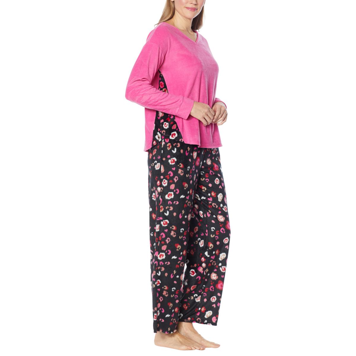 (HSN) Comfort Code Sueded Microfleece PJ Set – TVShoppingQueens