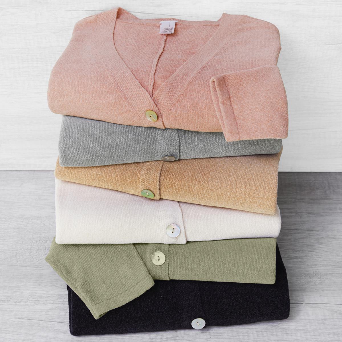 (HSN) WynneLounge Chenille Sweater Knit Cardigan – TVShoppingQueens