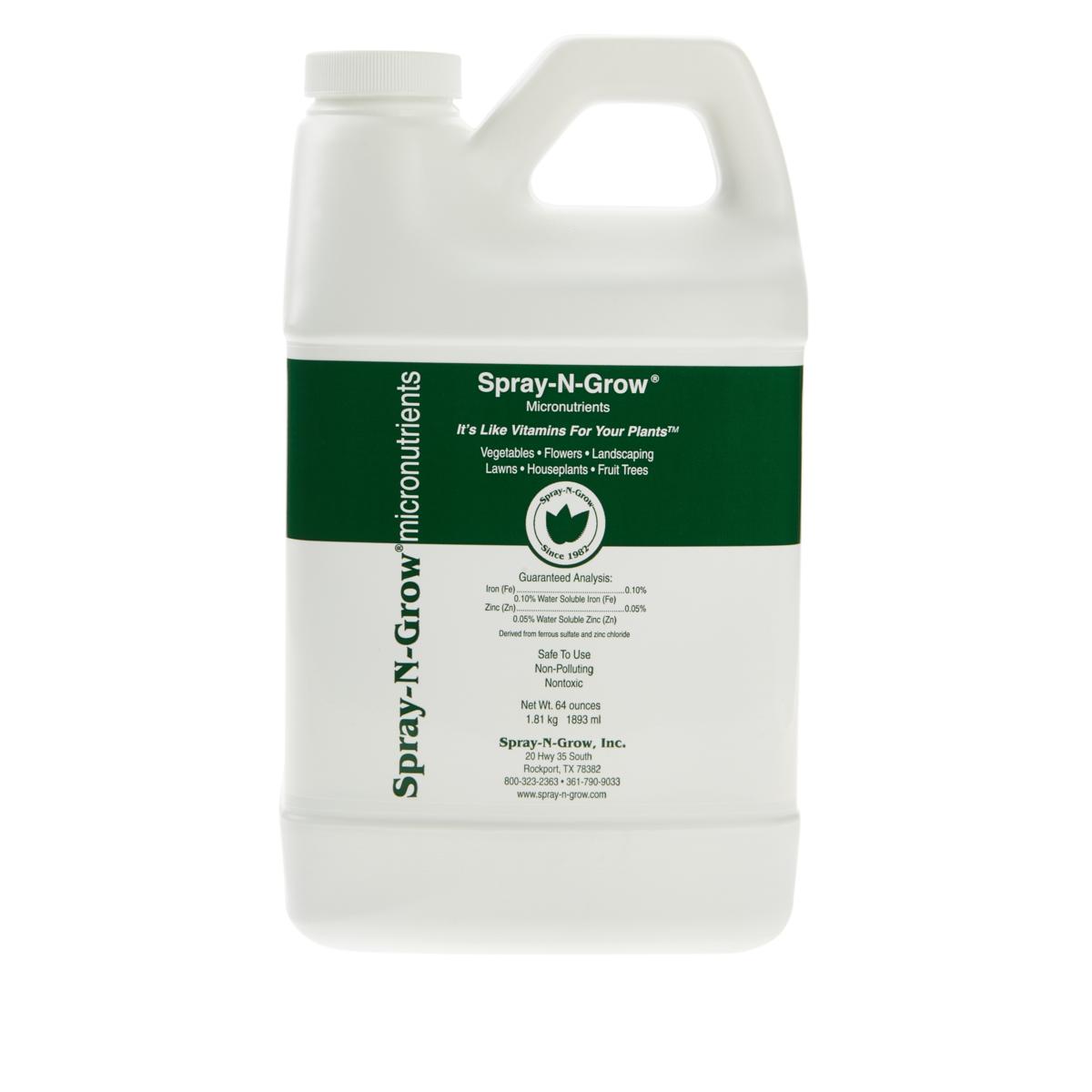 Spray-N-Grow Micronutrients 64 oz. Bottle | HSN