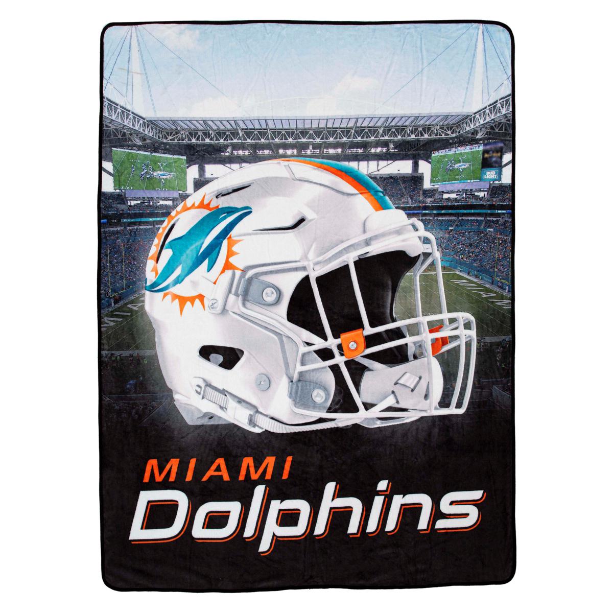 Officially Licensed NFL 66" x 90" Oversized Home Turf Throw - Dolphins ...