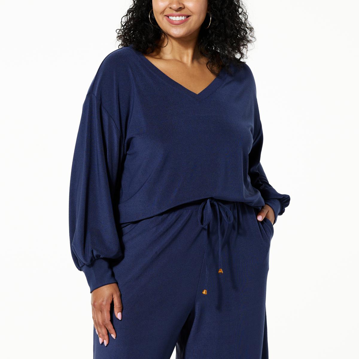 G by Giuliana Baby French Terry Balloon Sleeve Top - 20713765 | HSN