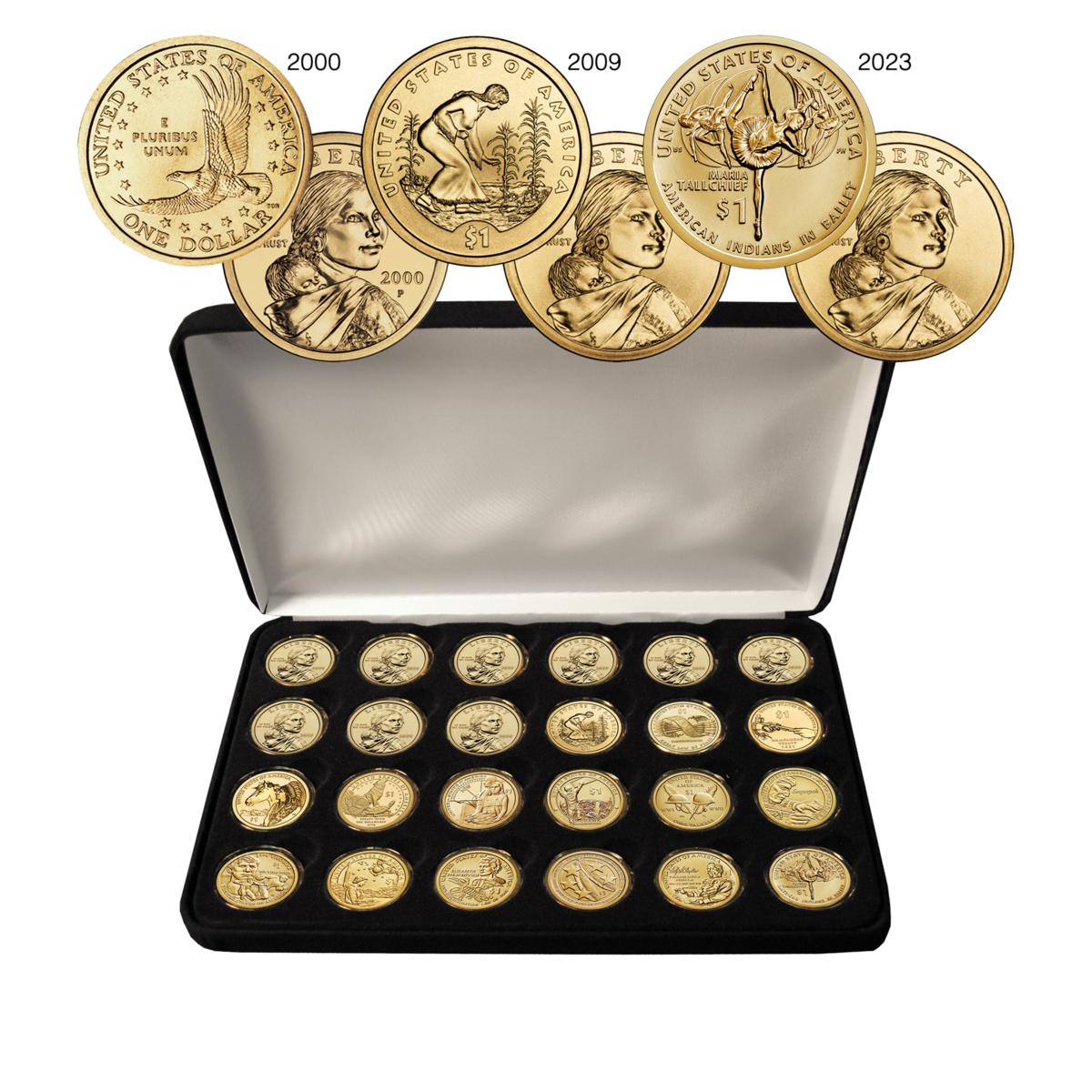 2000-2023 BU Sacagawea/Native American Dollar 24-Coin Set | HSN