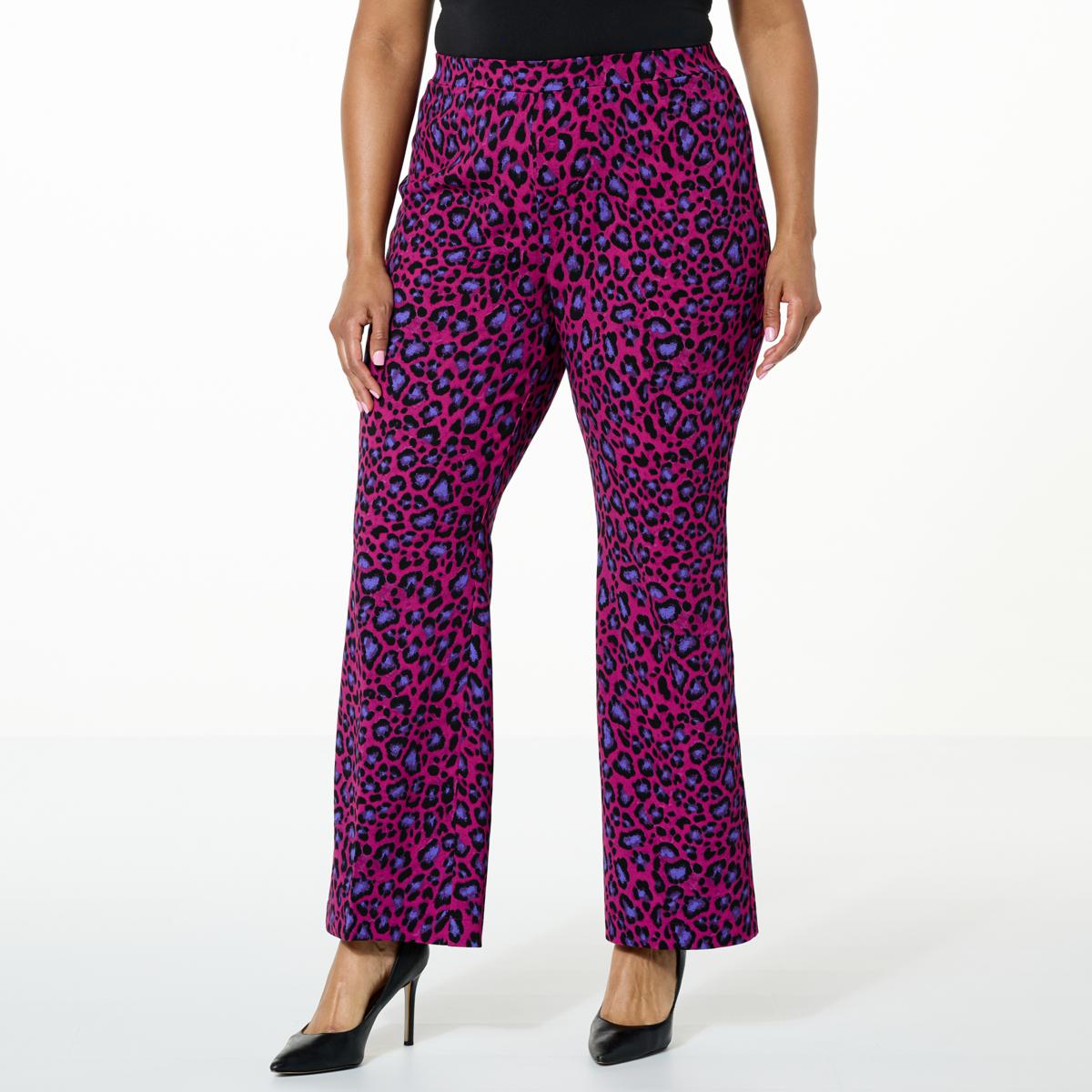 IMAN Global Chic Printed Flare Leg Pull-On Pant | HSN