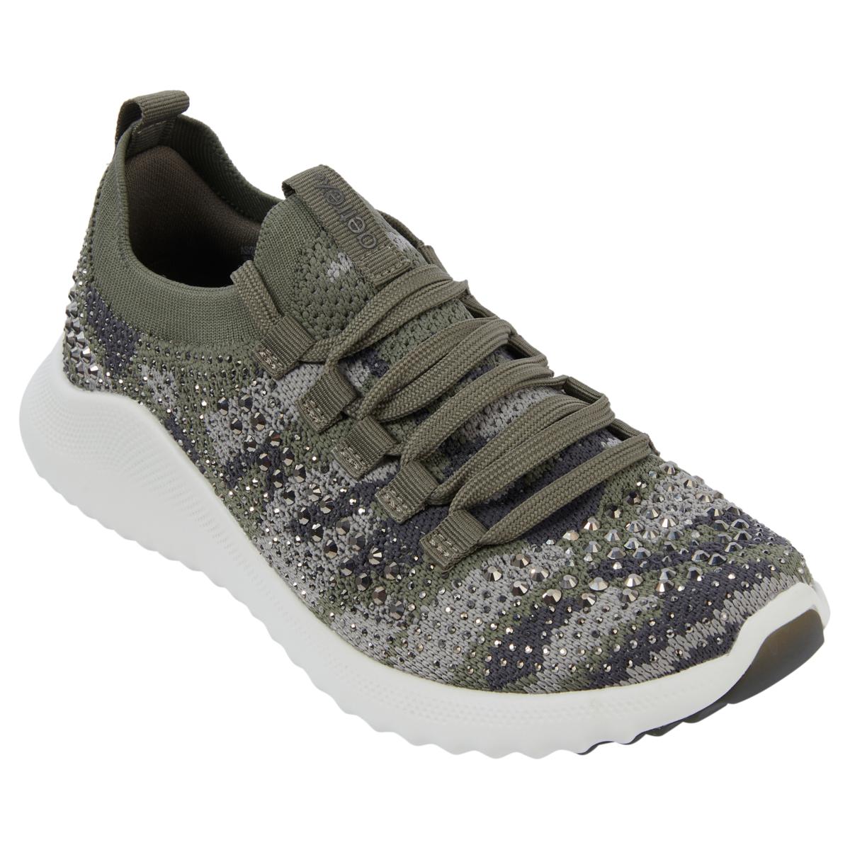 Aetrex® Carly Sparkle Mesh Sneaker with Built-In Orthotic System | HSN