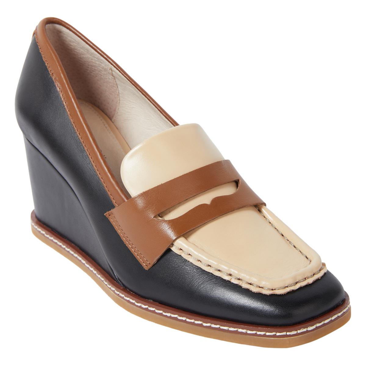Sanctuary Smart Creation Cadence Leather Wedge Loafer - 21186796 | HSN