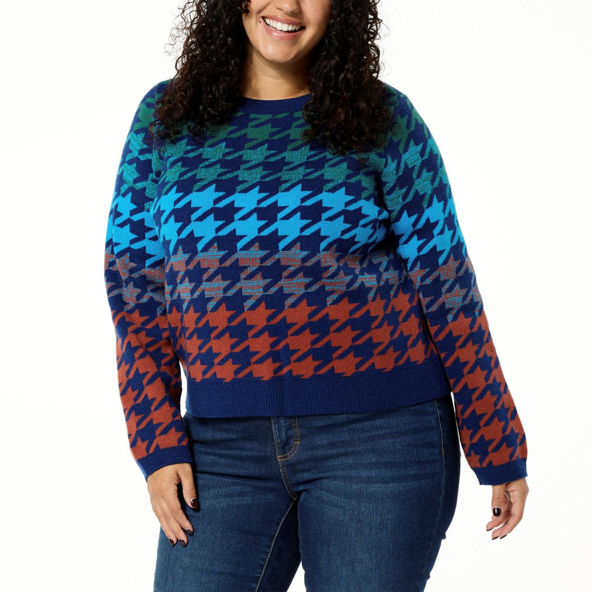 G by Giuliana Black Label Patterned Sweater - 21210623 | HSN