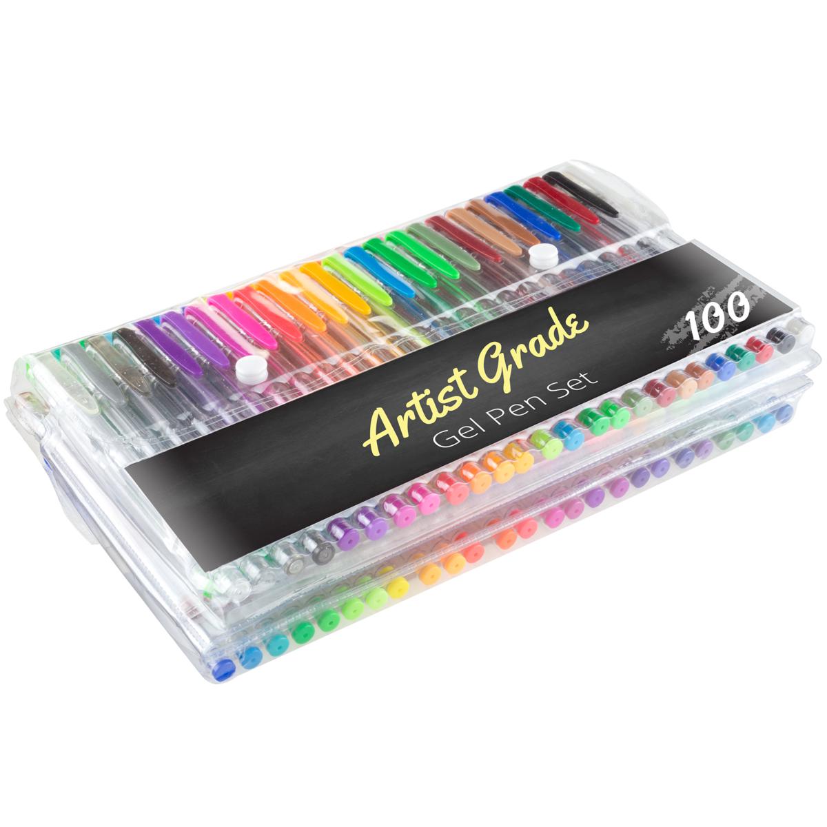 Artist Grade Color Gel Pen Set - 100 Count - 8556078 | HSN
