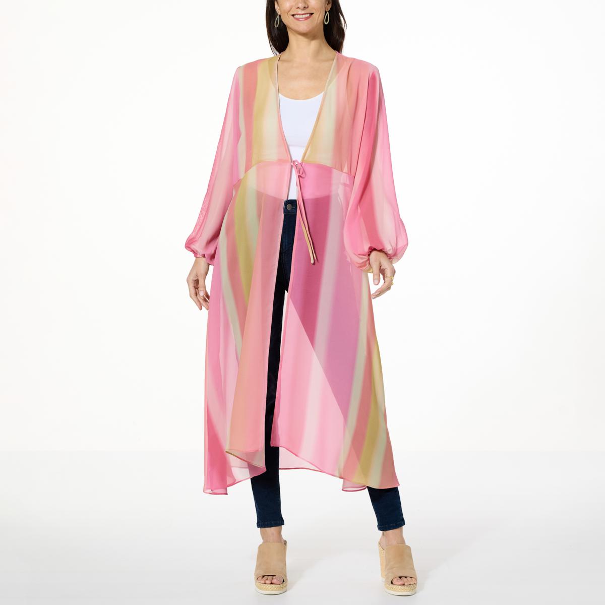 Colleen Lopez Ombre Woven Chiffon Duster - 22075878 | HSN