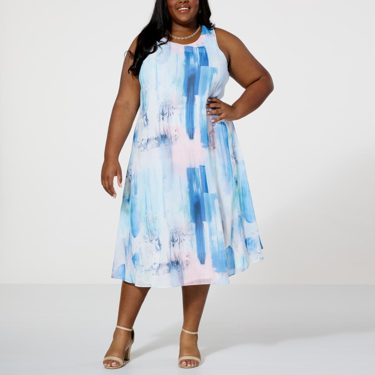 WynneLayers Chiffon Double Layer Tank Dress | HSN