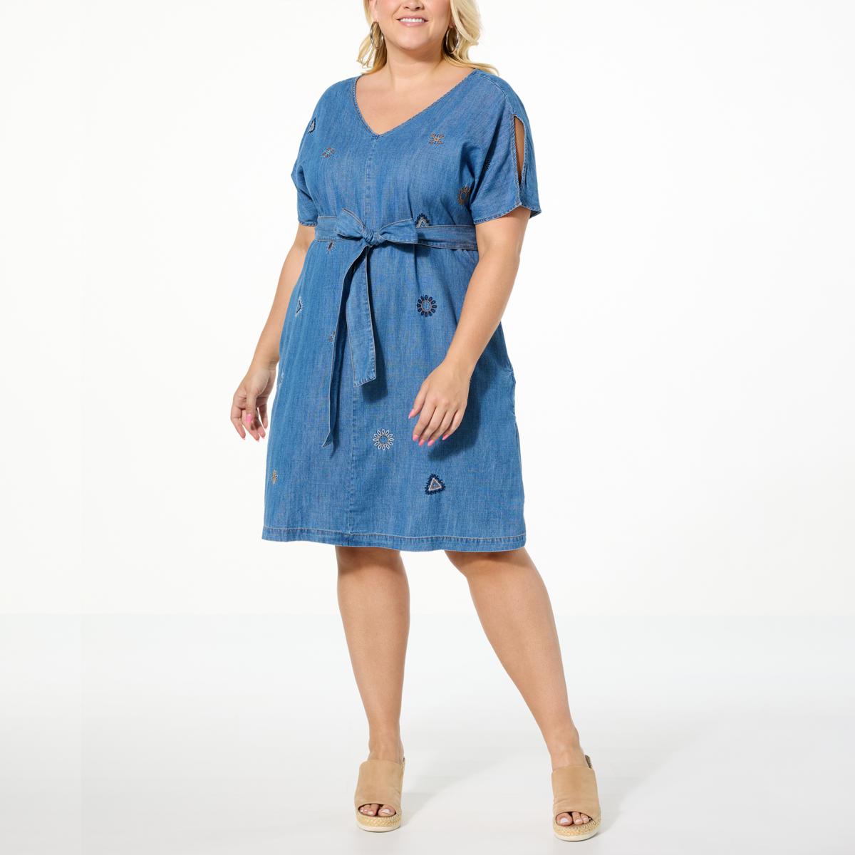 DG2 by Diane Gilman Split-Sleeve Embroidered Dress | HSN