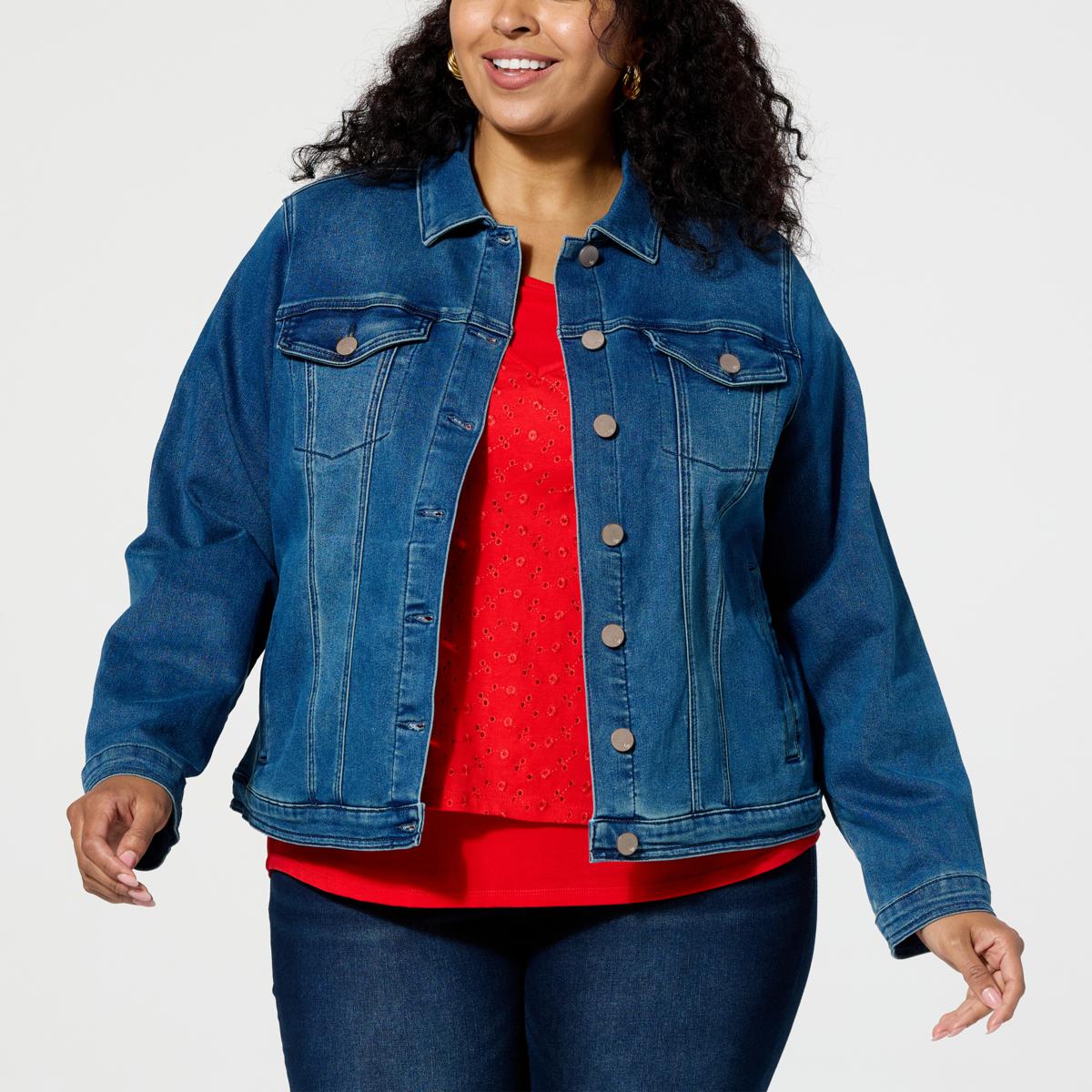 DG2 by Diane Gilman Virtual Stretch Denim Jacket | HSN