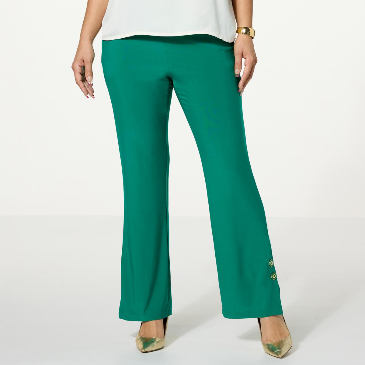 Antthony Pull-On Straight Leg Pant with Button Detail - 22654139 | HSN