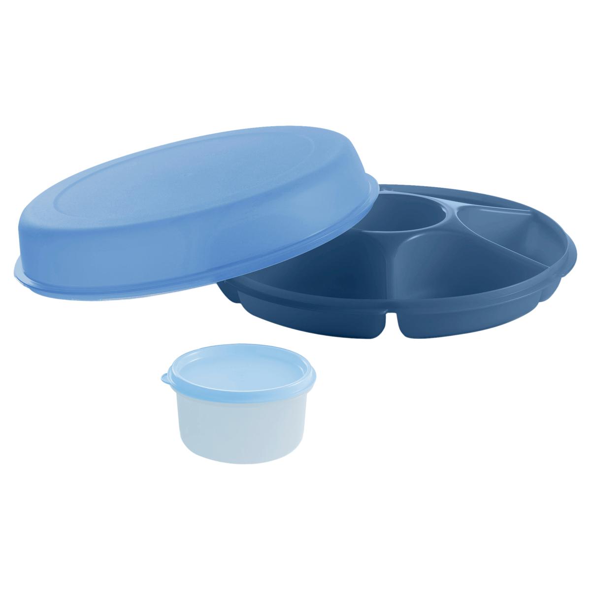 Tupperware® 4-piece Serving Center Set with Dip Bowl and Lids | HSN