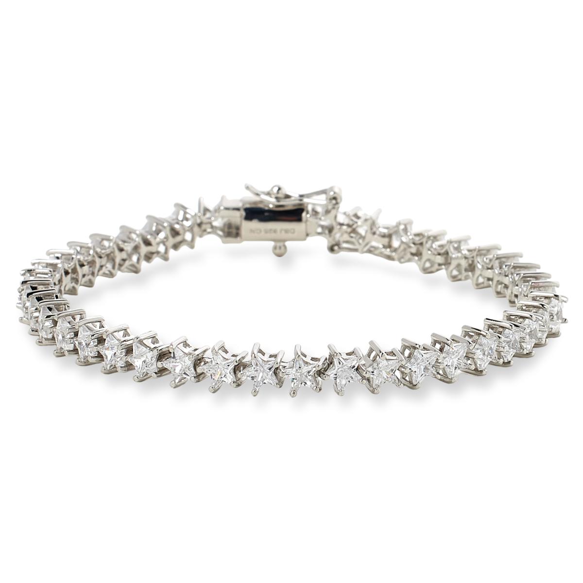 Radiance by Absolute™ Silver Magic Magnet Clasp Line Bracelet | HSN