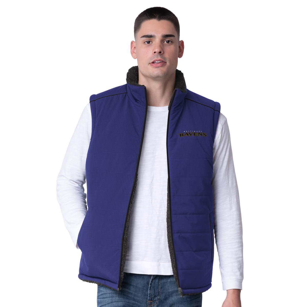 Officially Licensed NFL by Carl Banks Reversible Vest with Pockets ...