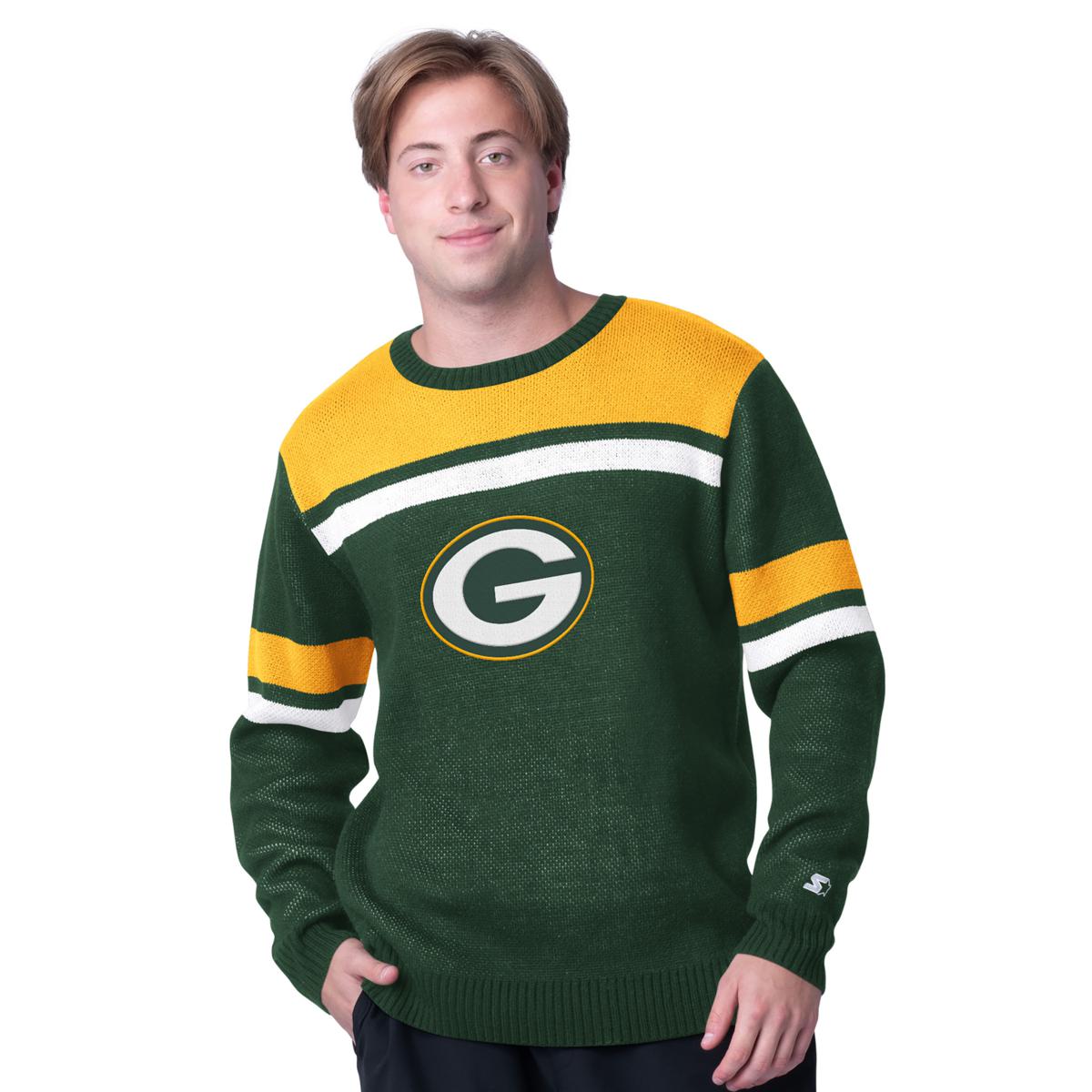 Officially Licensed NFL Starter by Carl Banks L/S Sweater - Packers | HSN