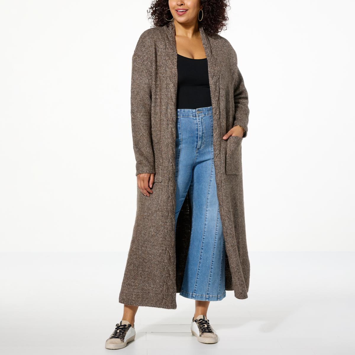 TWRHLL by Christie Brinkley Long Sweater Knit Cardigan | HSN