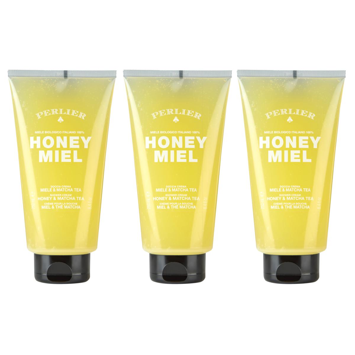 Perlier Honey and Matcha Bath and Shower Cream 3-pack | HSN