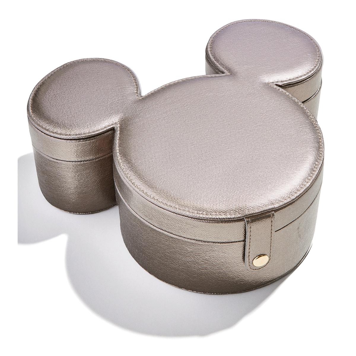 "As Is" BAUBLEBAR Disney Mickey Mouse Metallic Gray Storage Case ...
