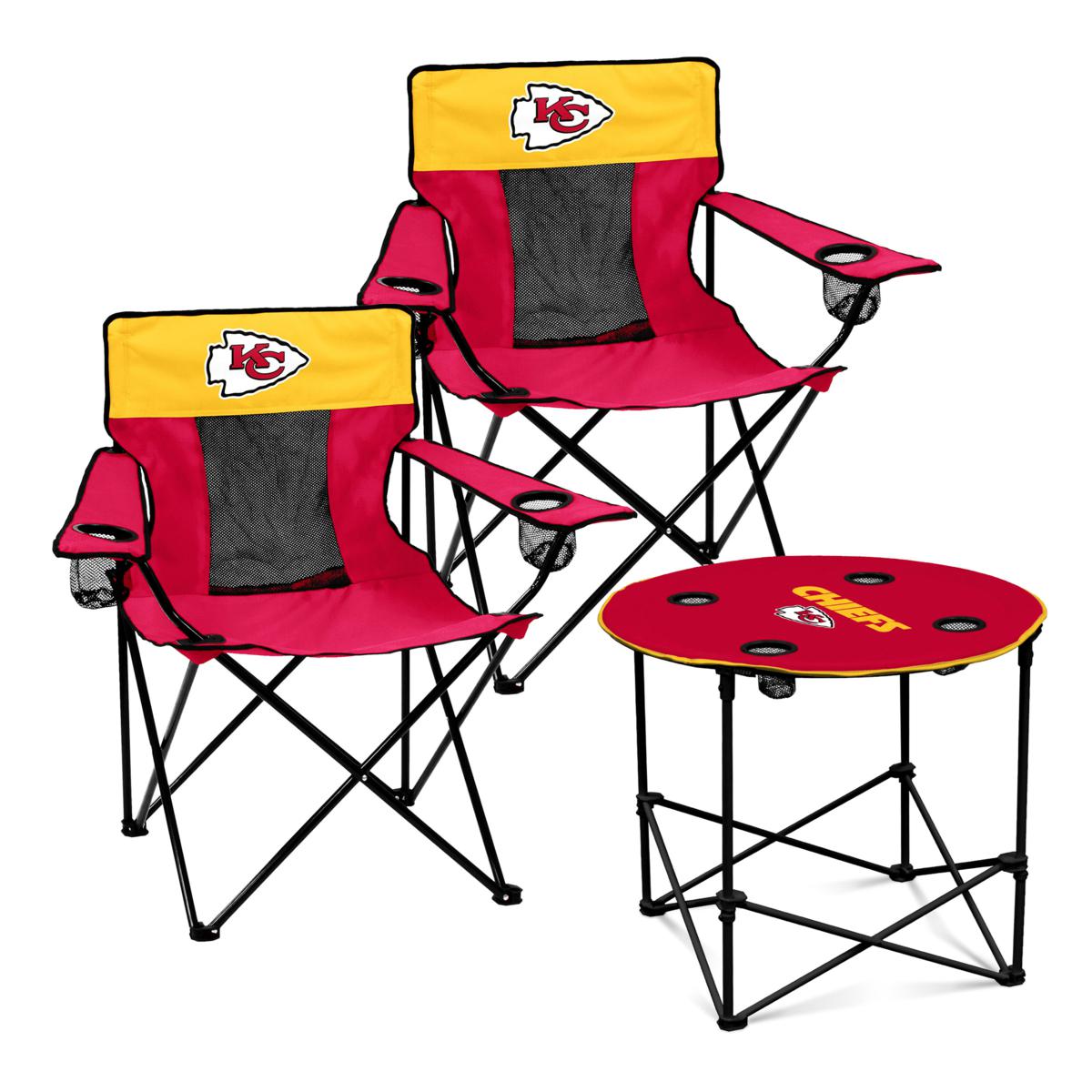 Officially Licensed NFL Tailgate Chair & Table Bundle - Chiefs | HSN