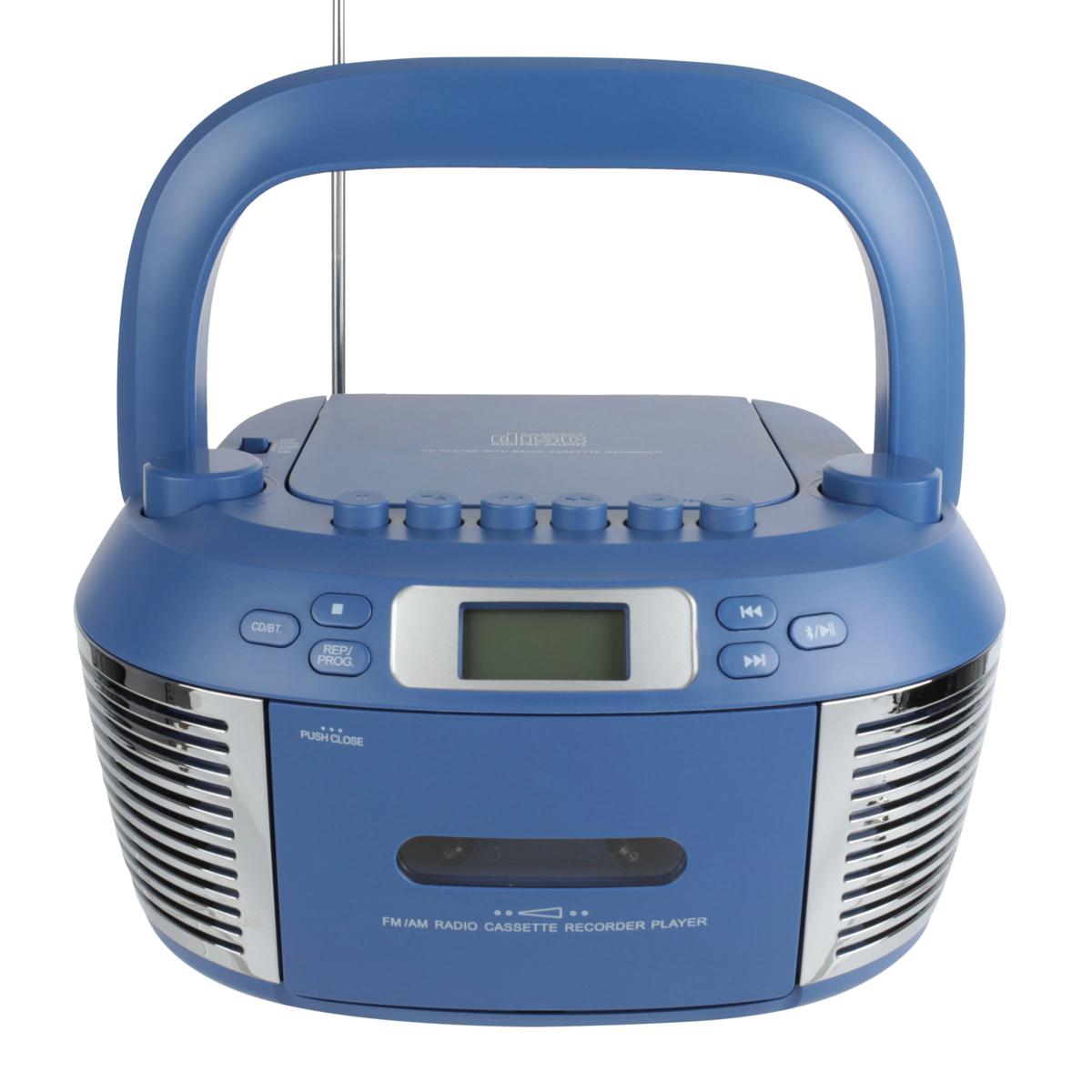 Vivitar Retro Boombox with Bluetooth, CD, Cassette & AM/FM Radio | HSN