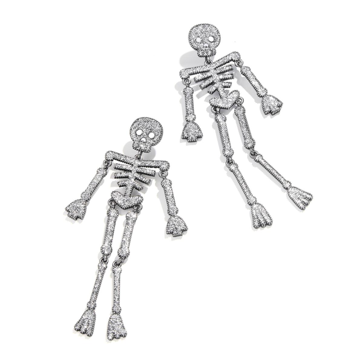 BAUBLEBAR Skeleton Glitter Enamel Drop Earrings | HSN