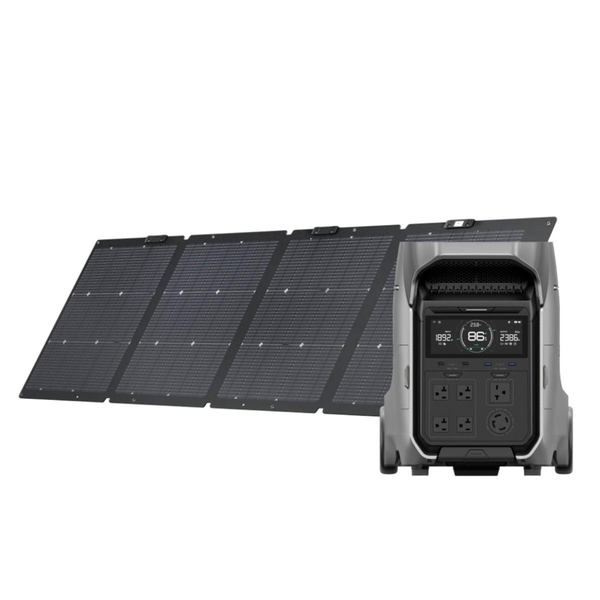 EcoFlow DELTA Pro 3 Power Station with 220W Solar Panel | HSN