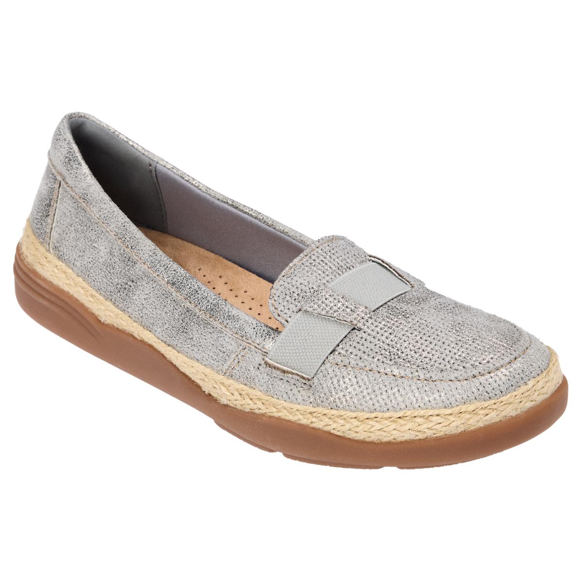 Clarks Collection Elaina Echo Heritage Casual Leather Slip-On Shoe | HSN