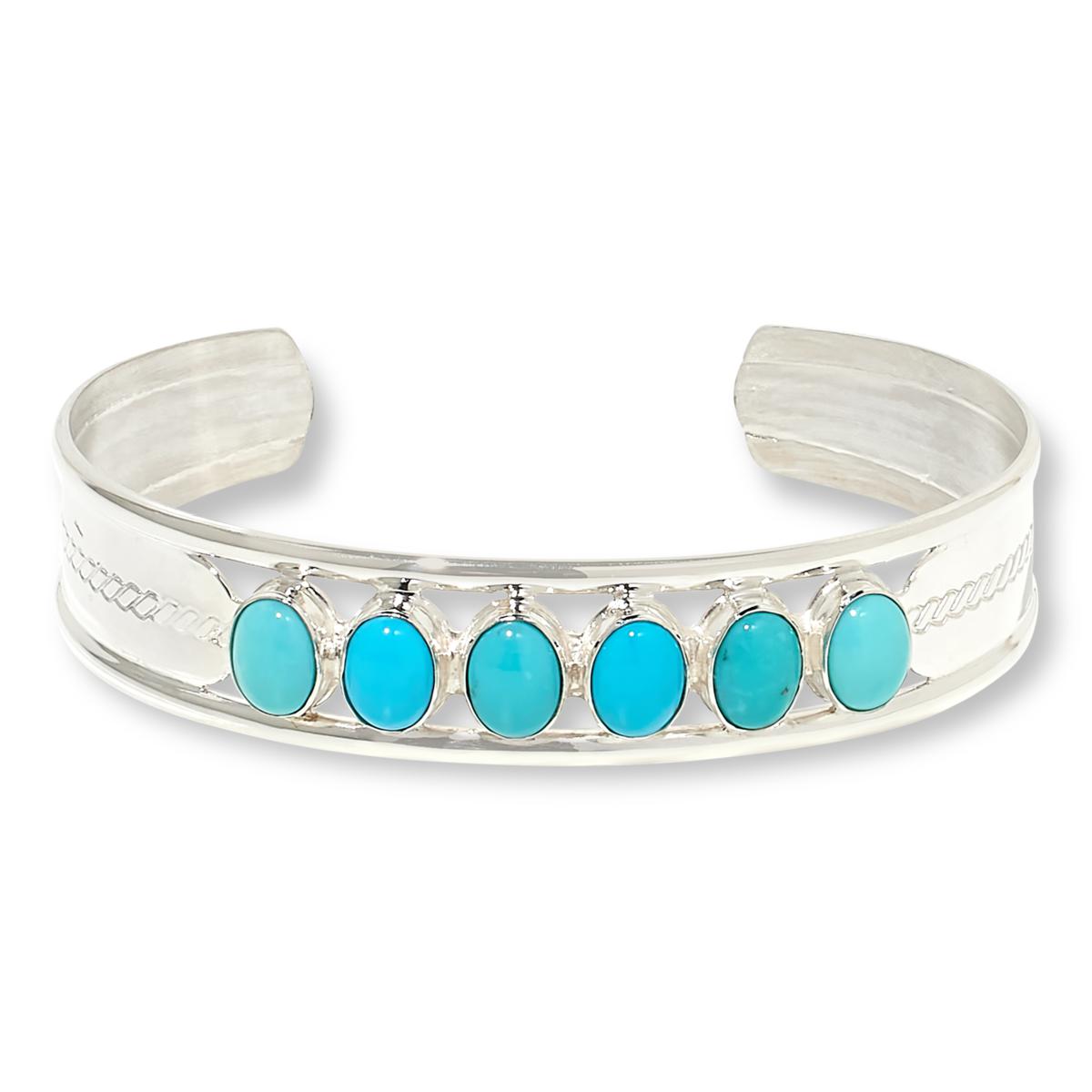 Jay King Sterling Silver Campitos Turquoise Cuff Bracelet - 23382917 | HSN