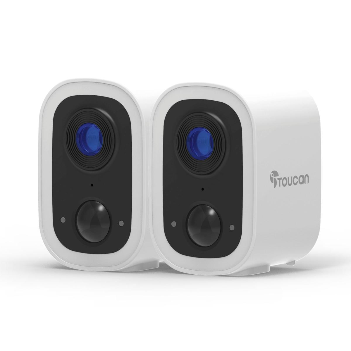 Toucan Wireless Security Camera S4 2-Pack with 2K Video & Night Vision ...