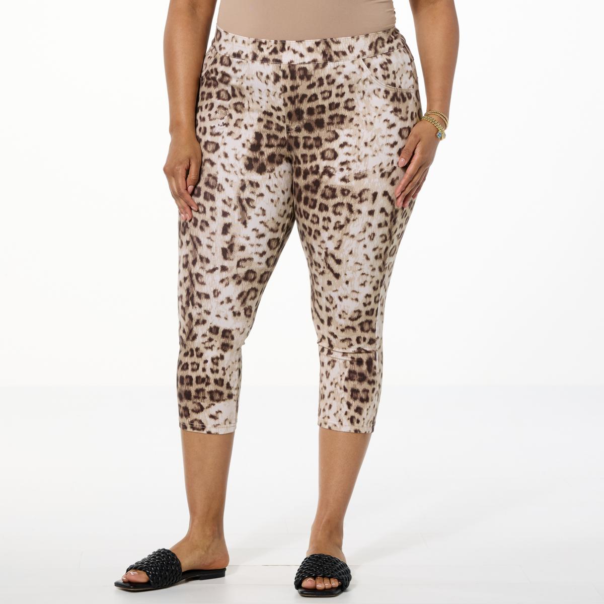 HUE Printed Denim Capri Legging - Print | HSN