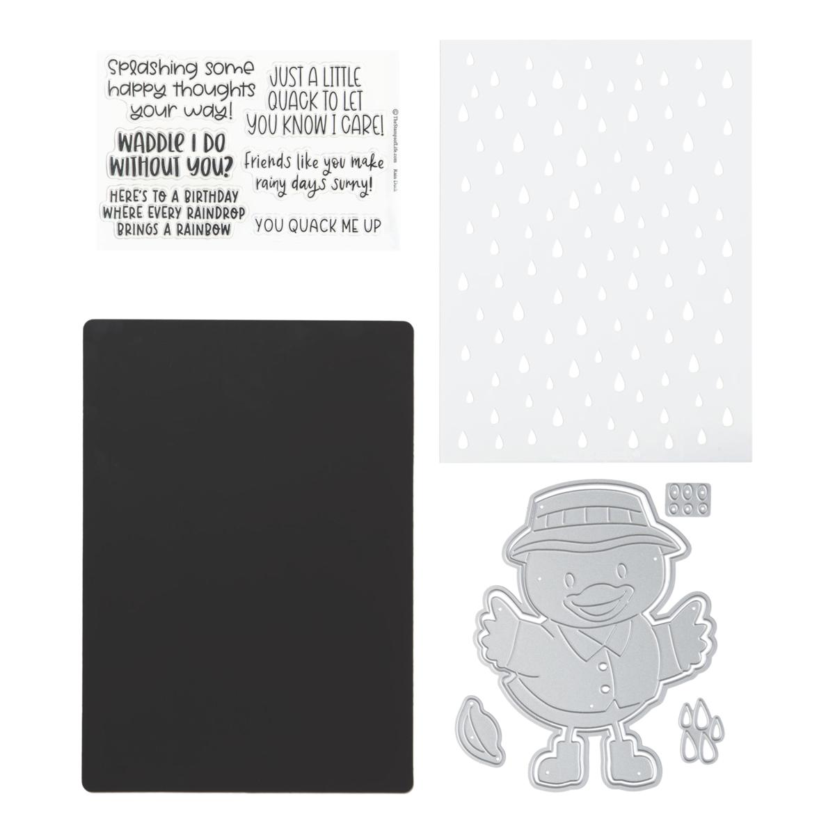 Stamps of Life Rainy Day Duck Fold-It Card Kit - 23439431 | HSN