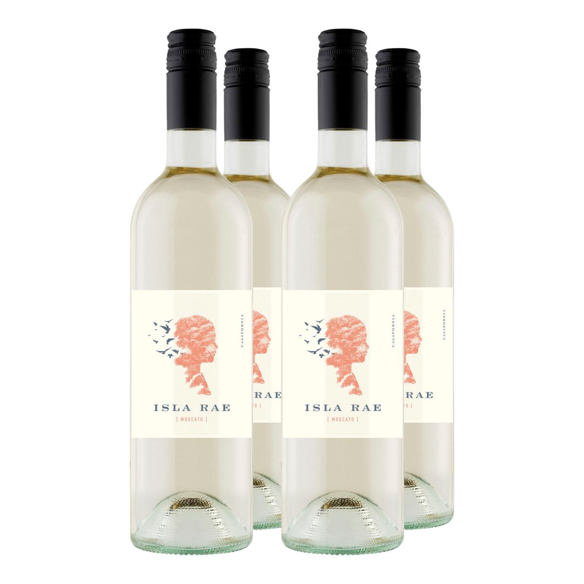Isla Rae 4-Bottle California Wine - Moscato - 23468513 | HSN