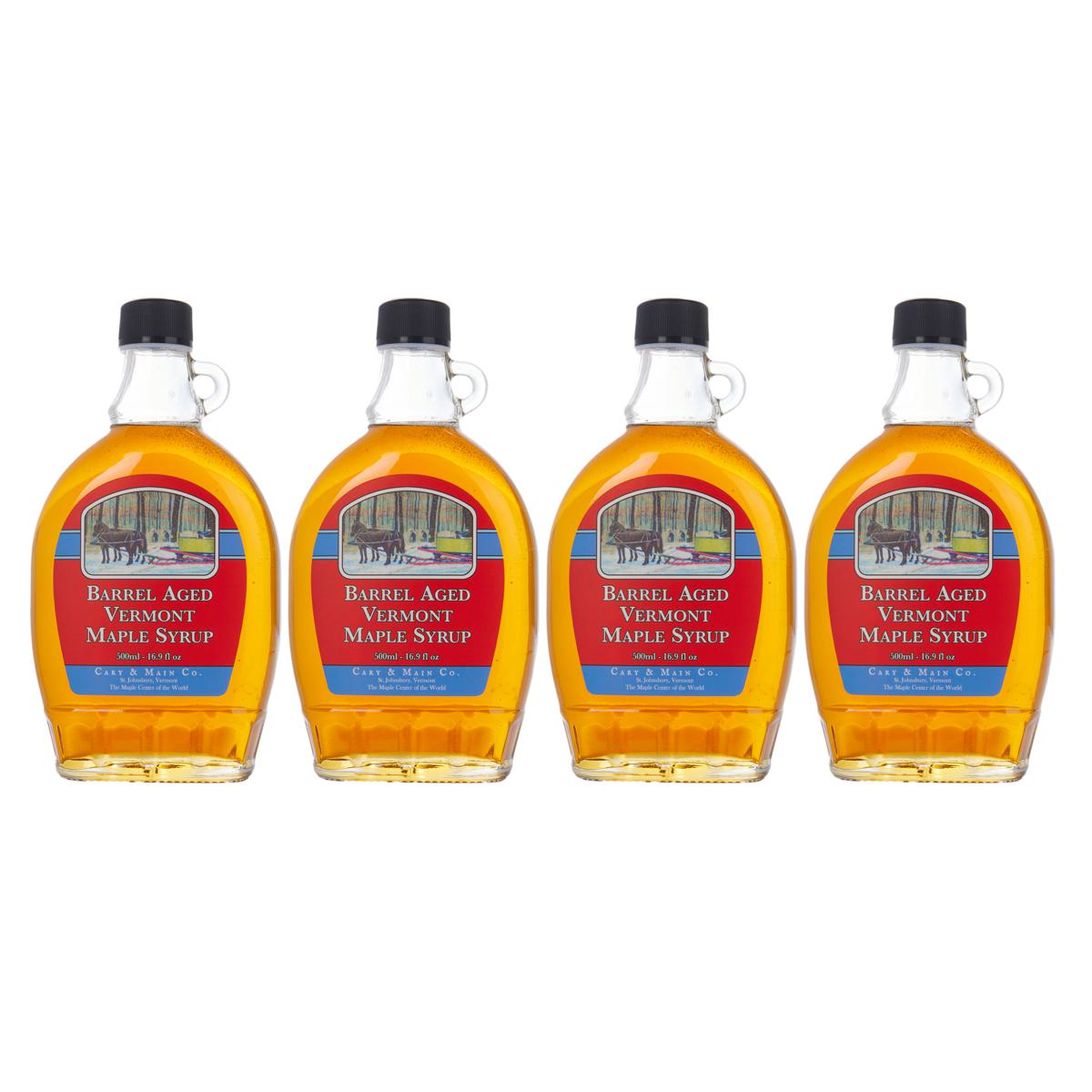 Cary & Main 4-pack 16.9 fl. oz. Barrel-Aged Maple Syrup - 10093565 | HSN