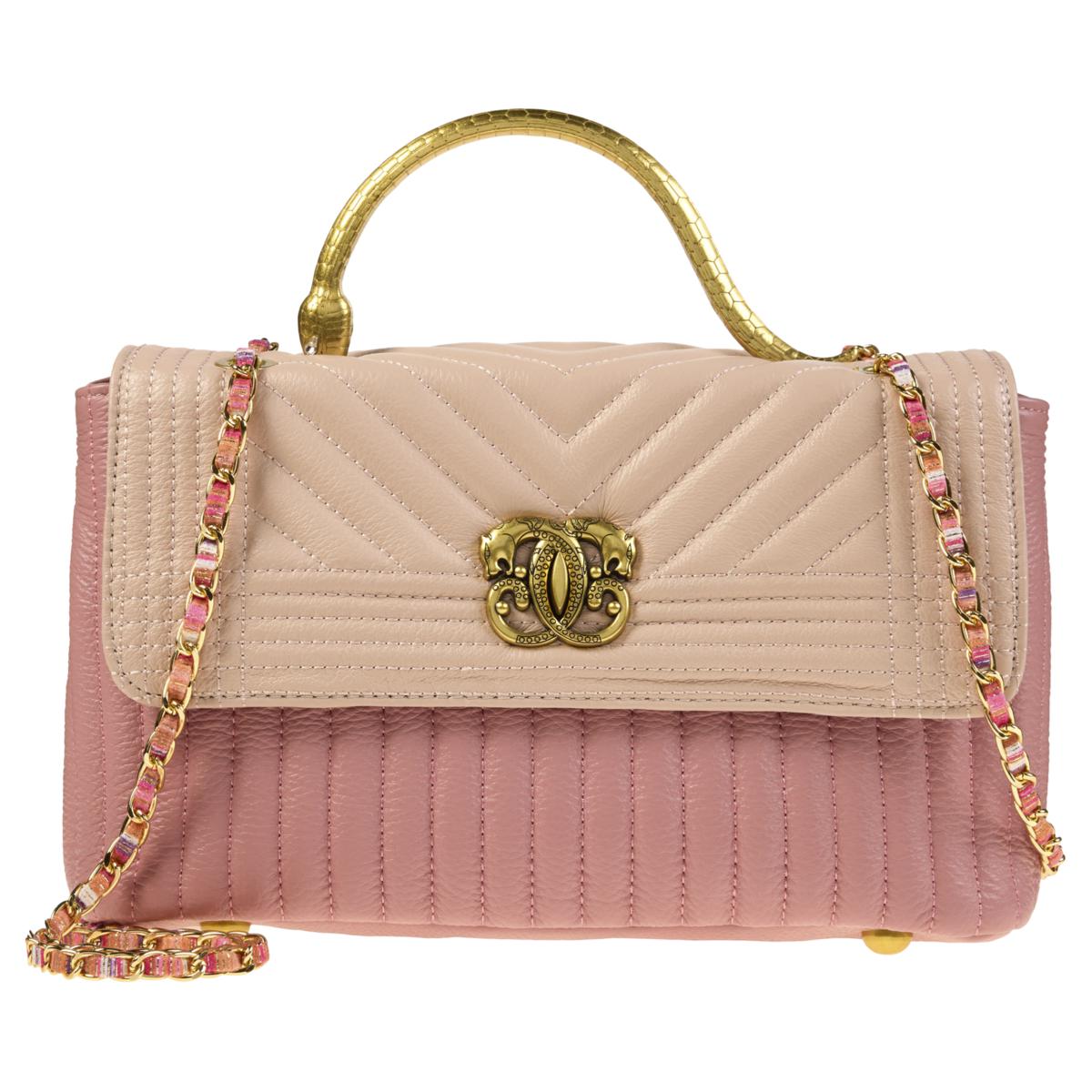 Sharif Legacy Serpent Handle Quilted Leather Crossbody | HSN