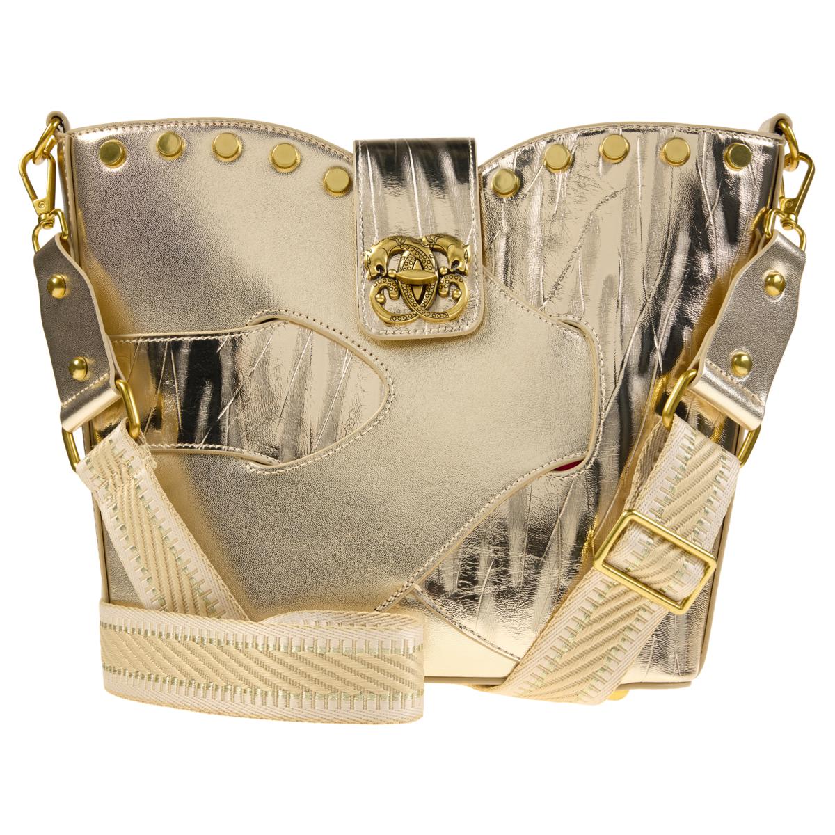 Sharif Legacy Museum Puzzle Piece Haircalf Leather Crossbody Bag ...