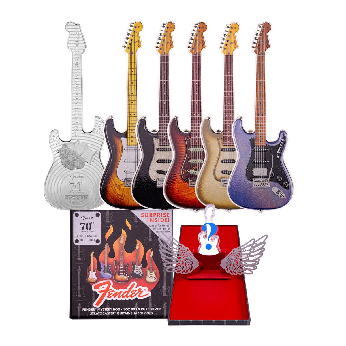 2024 LE 5,000 Fender Stratocaster 70th Anniversary Mystery Coin Box ...