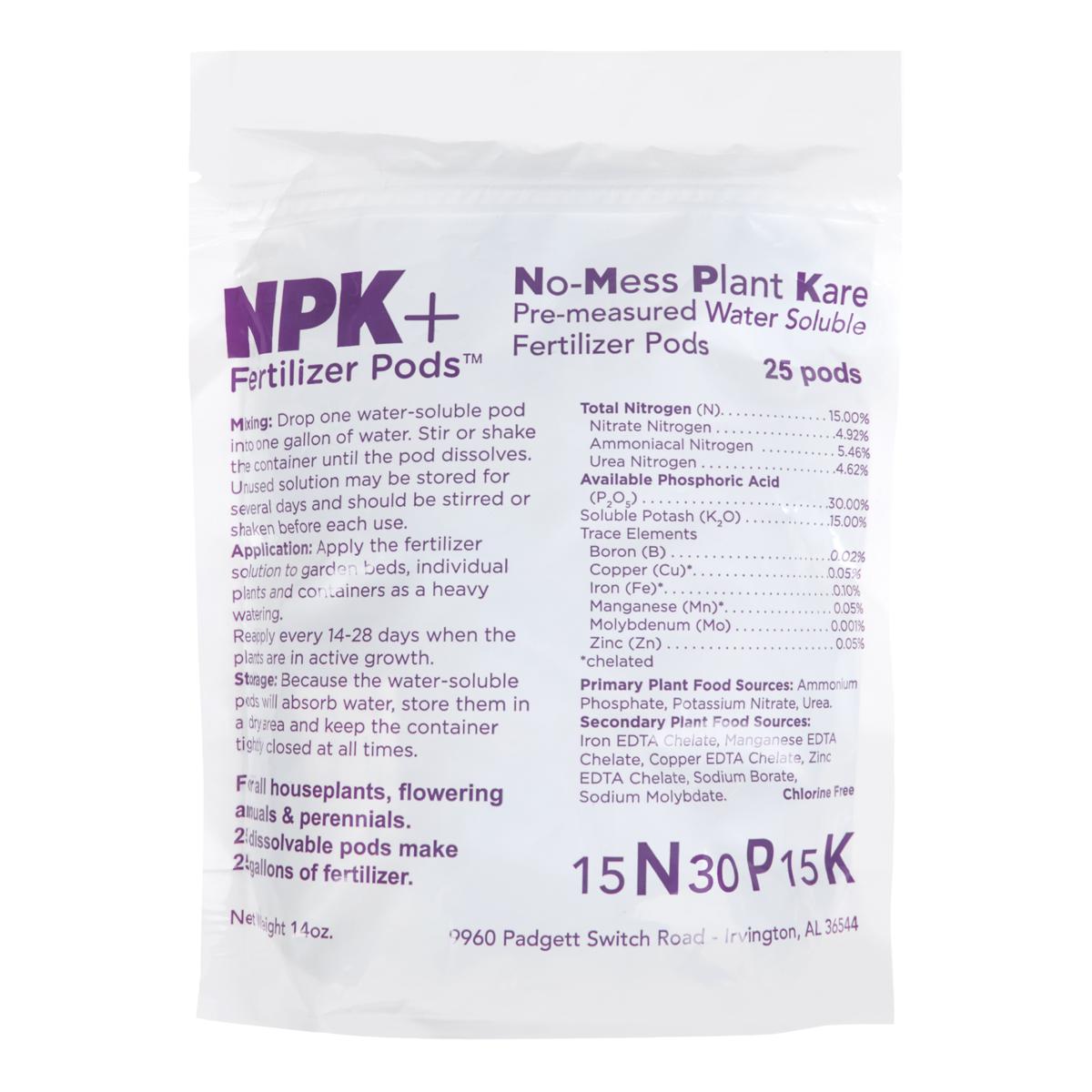 Leaf & Petal NPK+ 25-Piece Plant Fertilizer Pods | HSN