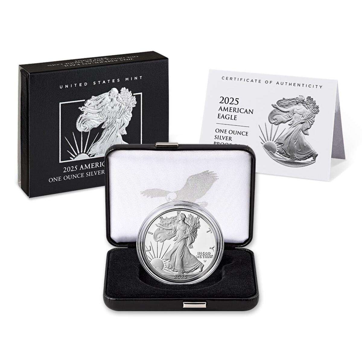 2025 Proof West Point Mint Silver Eagle Coin | HSN