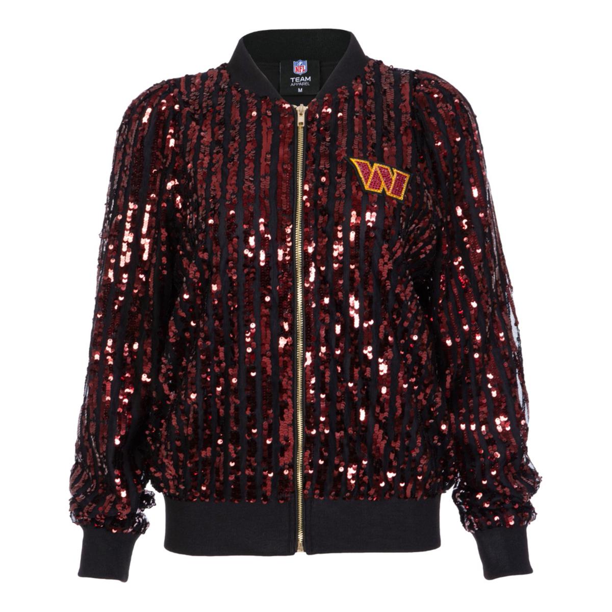 Officially Licensed NFL Women's Sequin Jacket from Fabgating by Cucé - Washington Footballteam | HSN