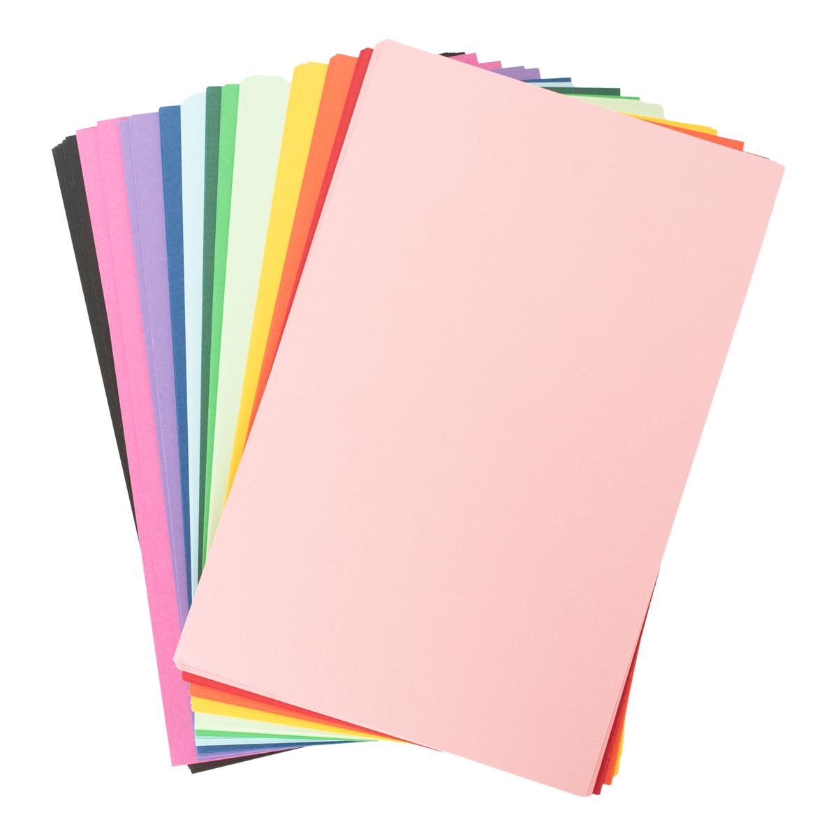 Diamond Press Rainbow Solid Core Cardstock Pack | HSN