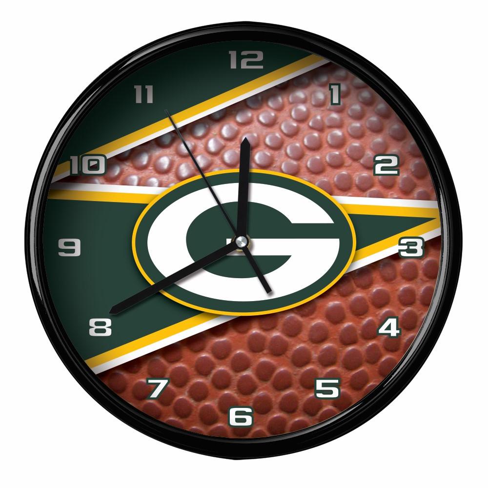 Officially Licensed Green Bay Packers Team Football Clock - 9127417 | HSN